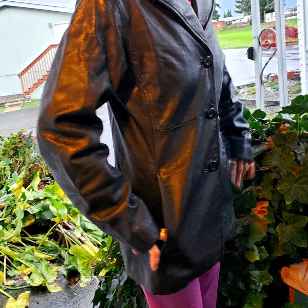 Wilson Extra Small Women's Leather Jacket W/Pocket - Gem